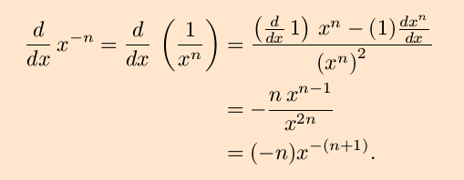 World Web Math The Quotient Rule